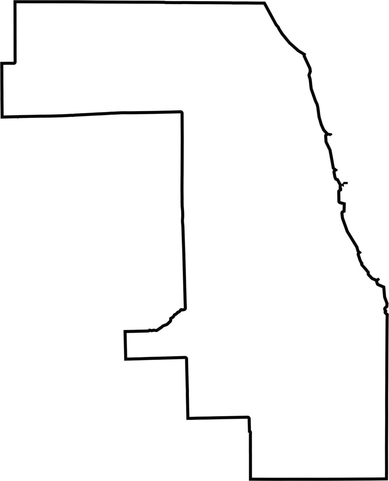 Cook County Map, Illinois - US County Maps