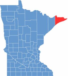 Cook County Map, Minnesota - US County Maps