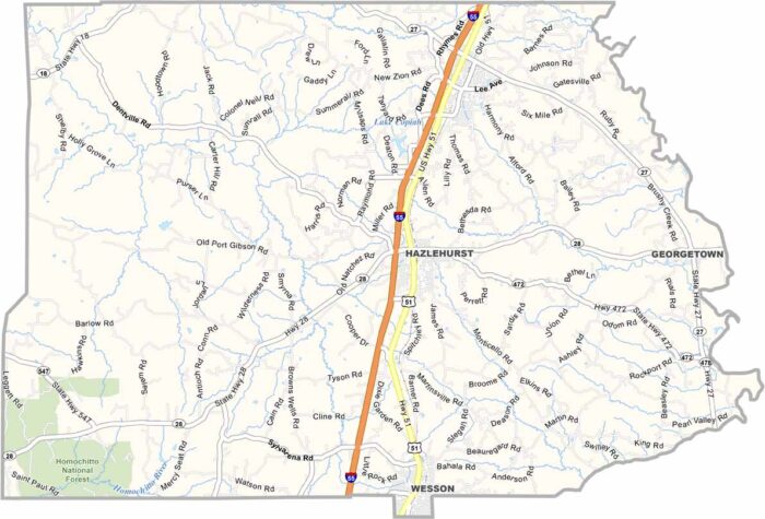 Mississippi County Map - US County Maps