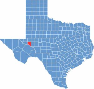 Crane County Map, Texas - US County Maps