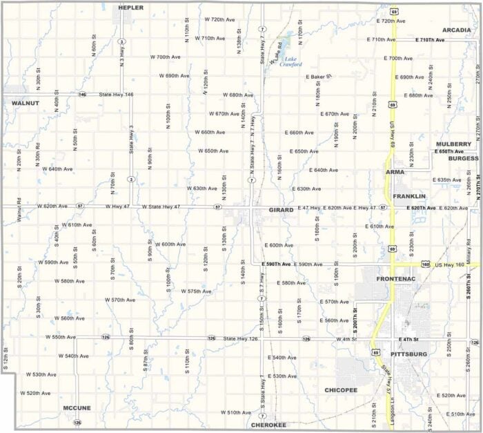 Jasper County Map, Missouri - US County Maps