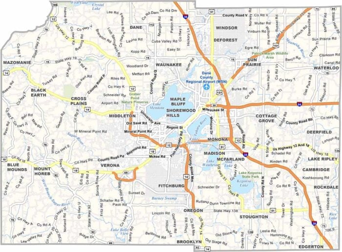 Wisconsin County Map - US County Maps