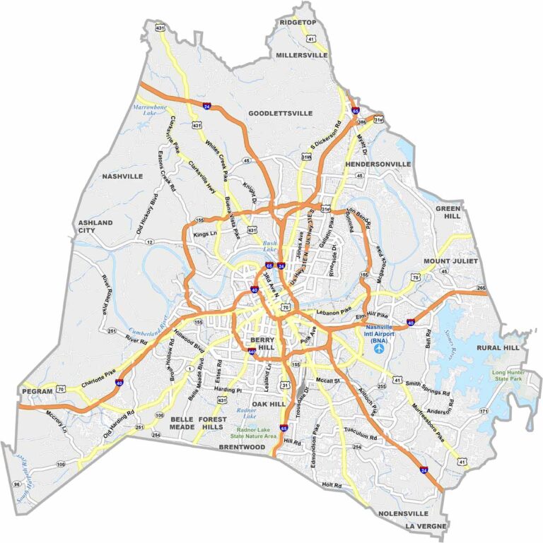Tennessee County Map - US County Maps