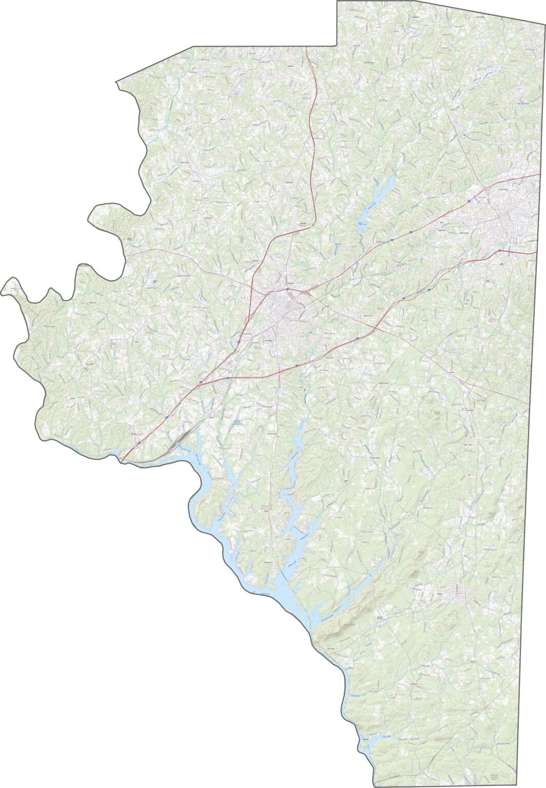 Davidson County Map, North Carolina - US County Maps