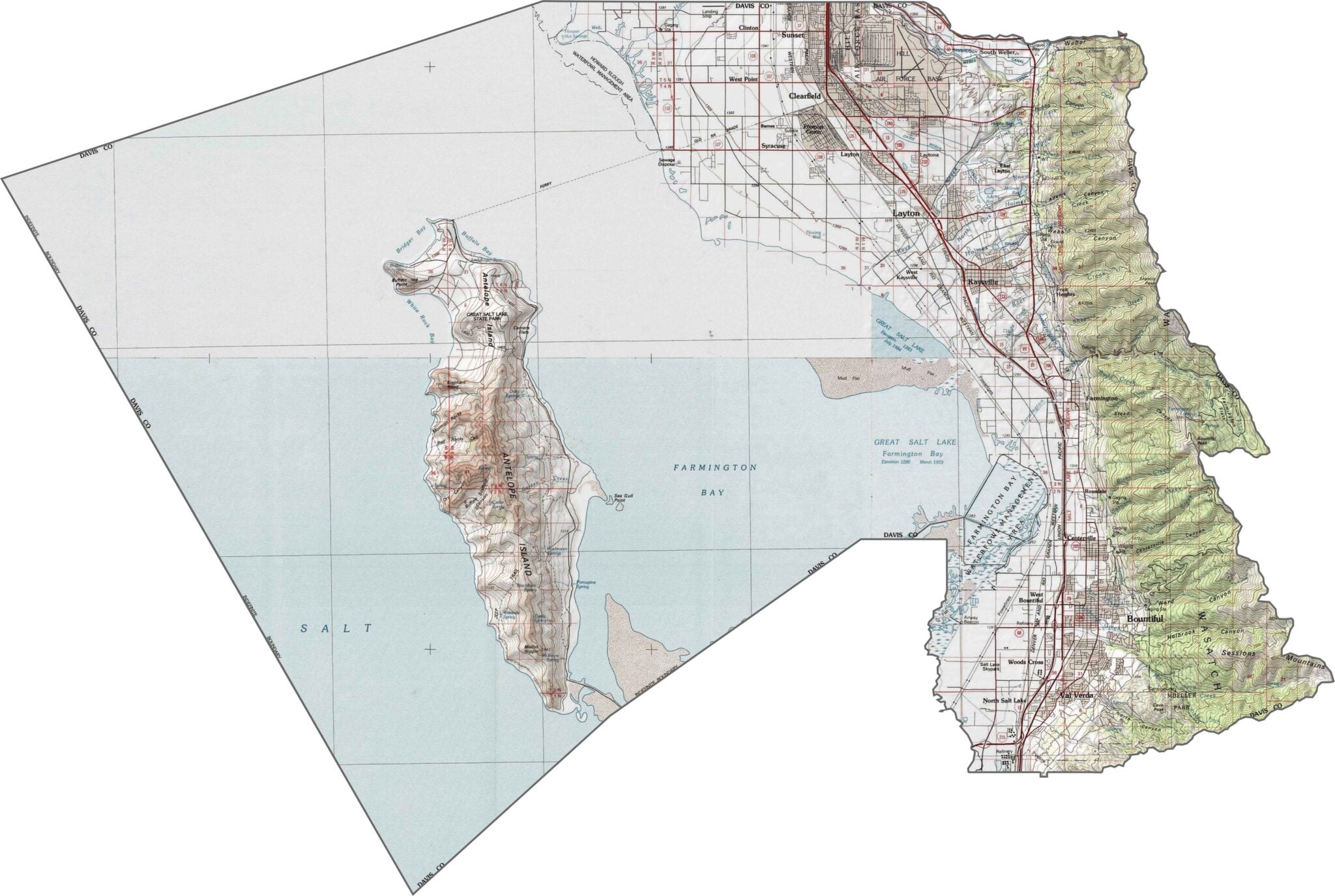 Davis County Map, Utah - US County Maps