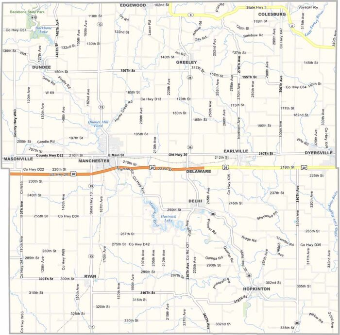 Iowa County Map - US County Maps