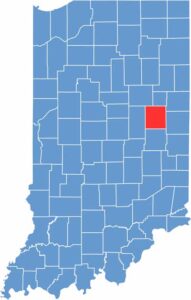 Delaware County Map, Indiana - US County Maps