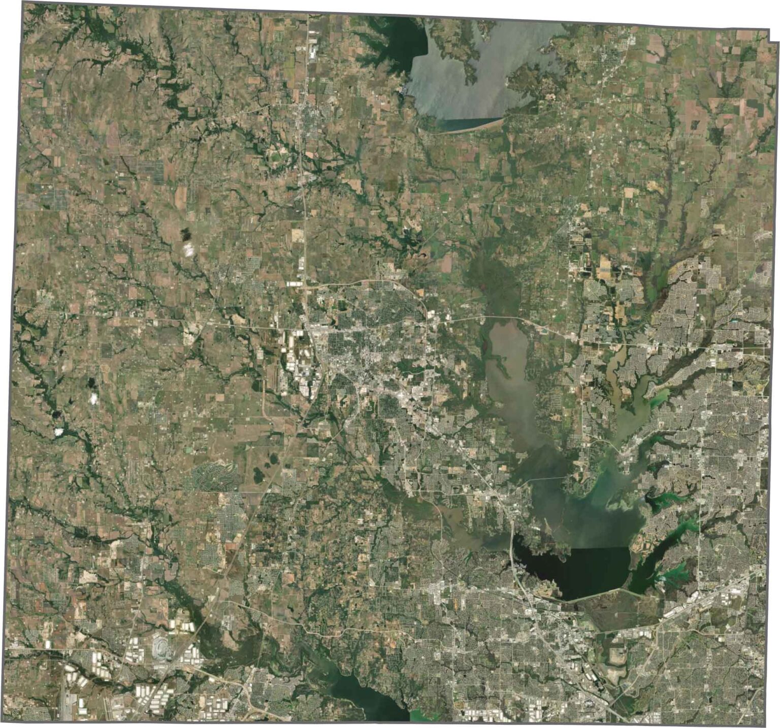 Denton County Map, Texas - US County Maps