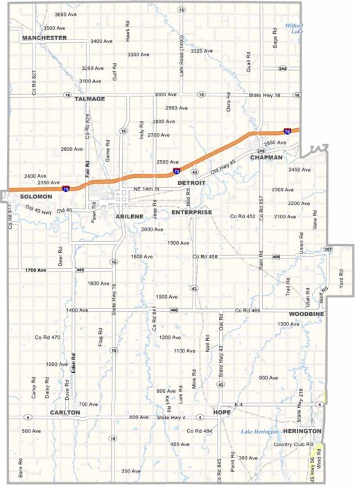Kansas County Map - US County Maps