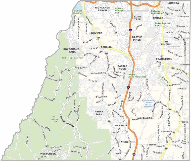 Colorado County Map - US County Maps