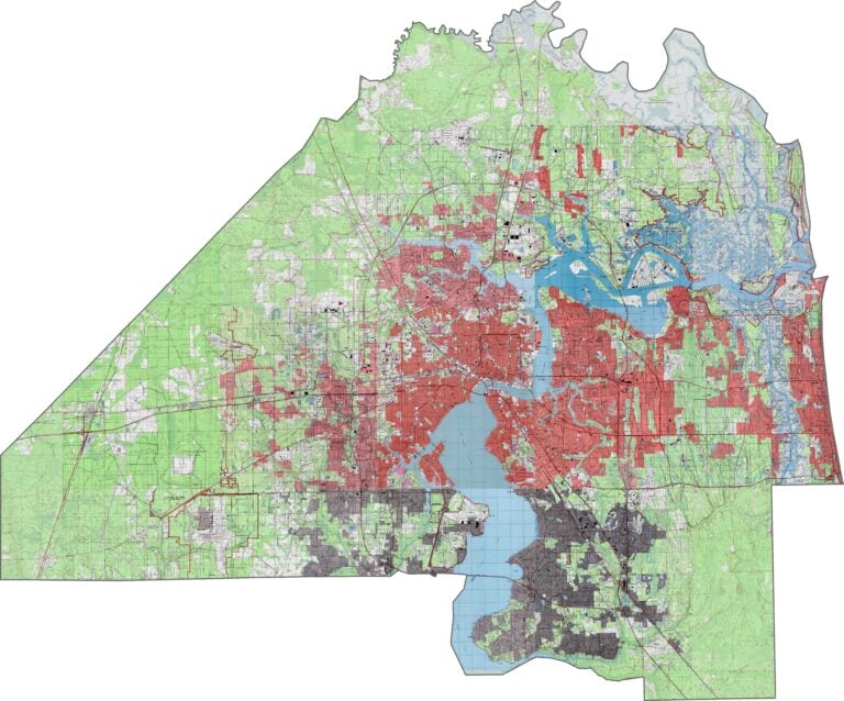 Duval County Map, Florida - US County Maps