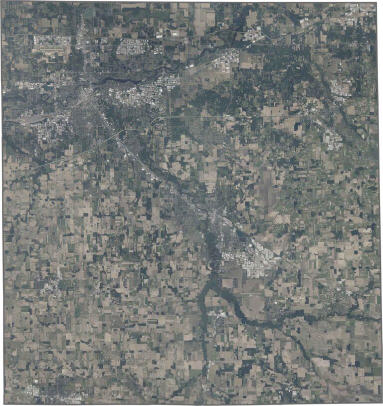 Elkhart County Map, Indiana - US County Maps