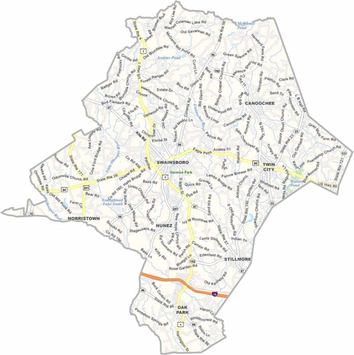 Emanuel County Map, Georgia - US County Maps