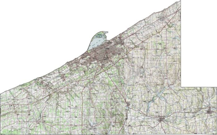 Erie County Map, Pennsylvania - US County Maps