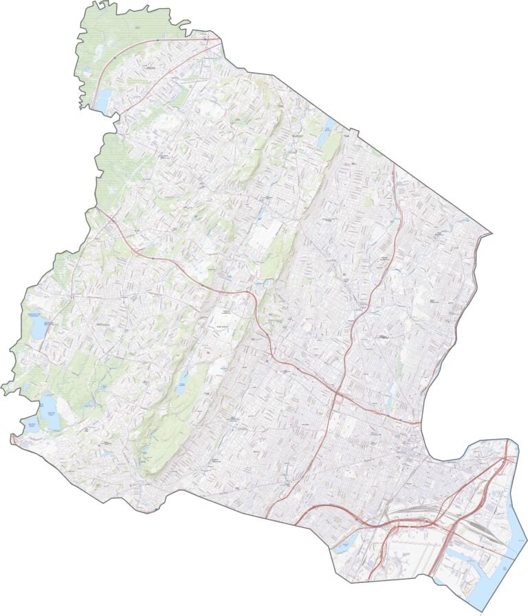 Essex County Map New Jersey Us County Maps