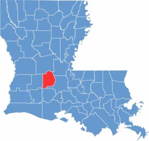 Evangeline Parish Map, Louisiana - US County Maps