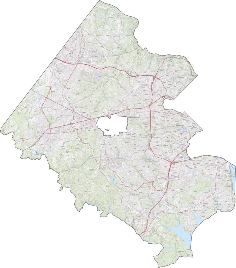 Fairfax County Map, Virginia - US County Maps