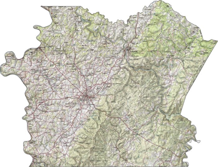 Fayette County Map, Pennsylvania - US County Maps