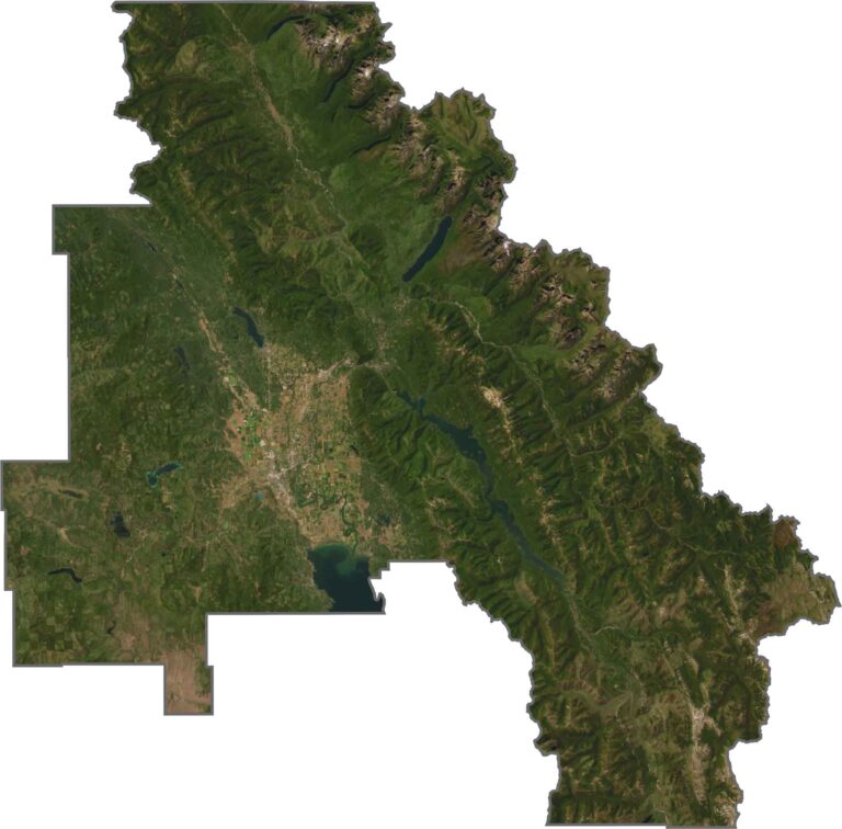 Flathead County Map, Montana - US County Maps