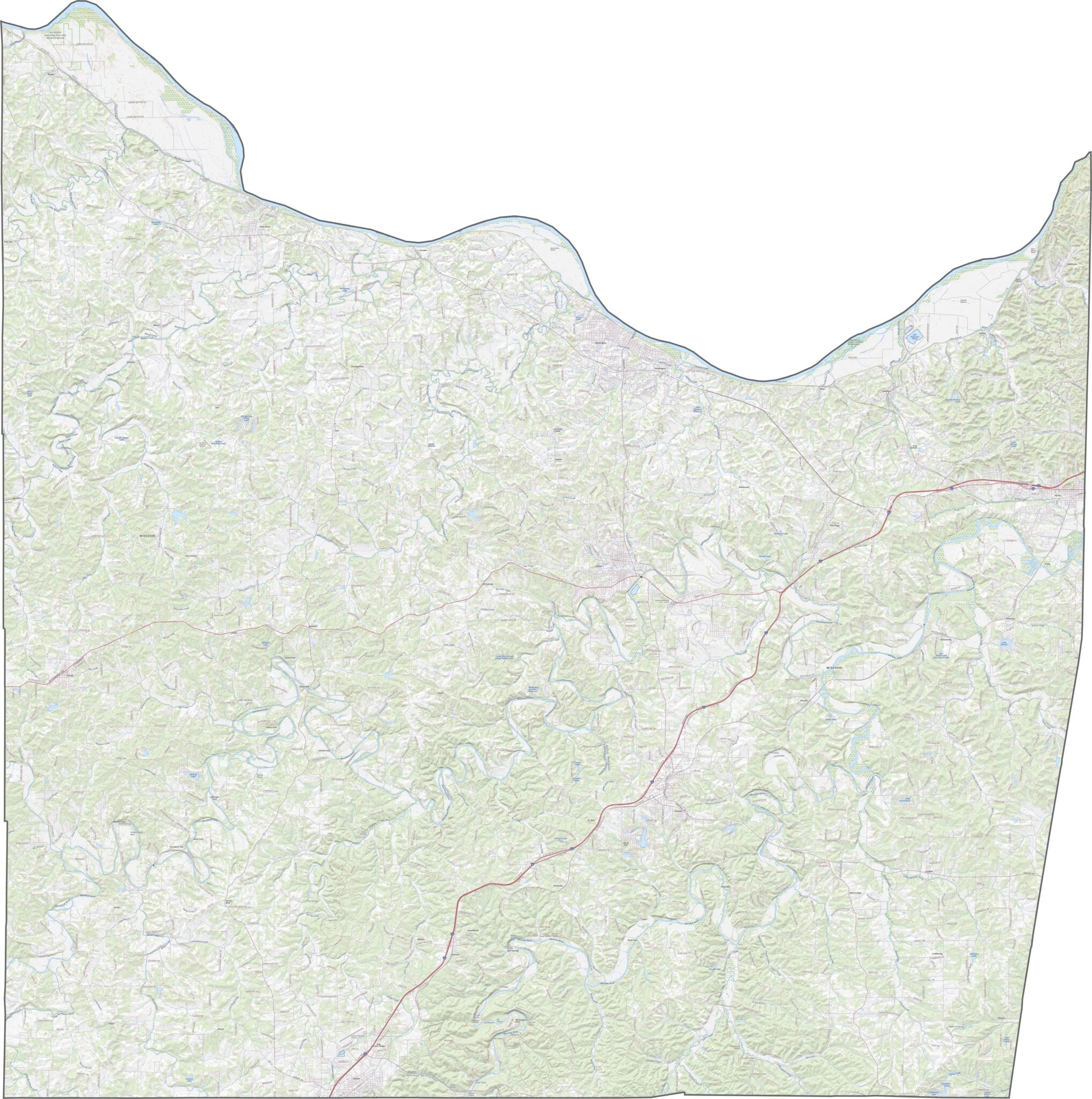 Franklin County Map, Missouri - US County Maps