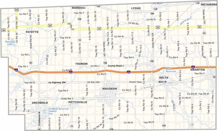 Lucas County Map, Ohio - US County Maps