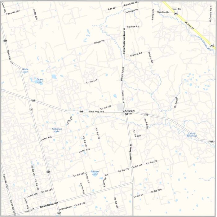 Midland County Map, Texas - US County Maps