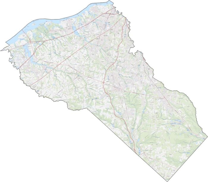 Gloucester County Map New Jersey Us County Maps 4275