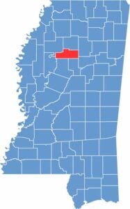 Grenada County Map, Mississippi - US County Maps