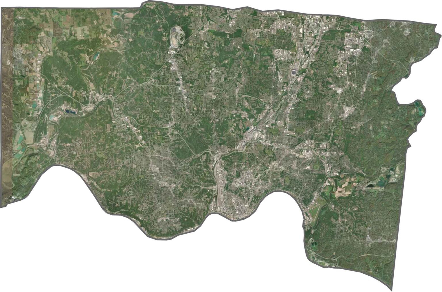 Hamilton County Map, Ohio - US County Maps
