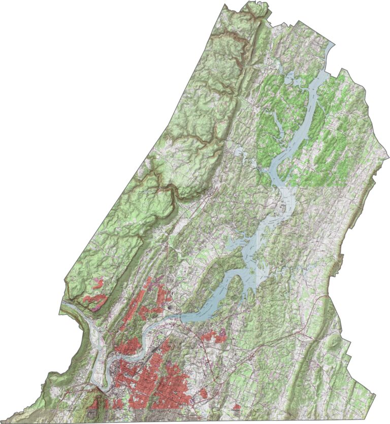 Hamilton County Map, Tennessee - US County Maps