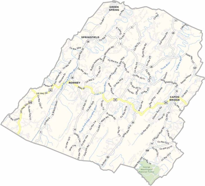 West Virginia County Map - US County Maps