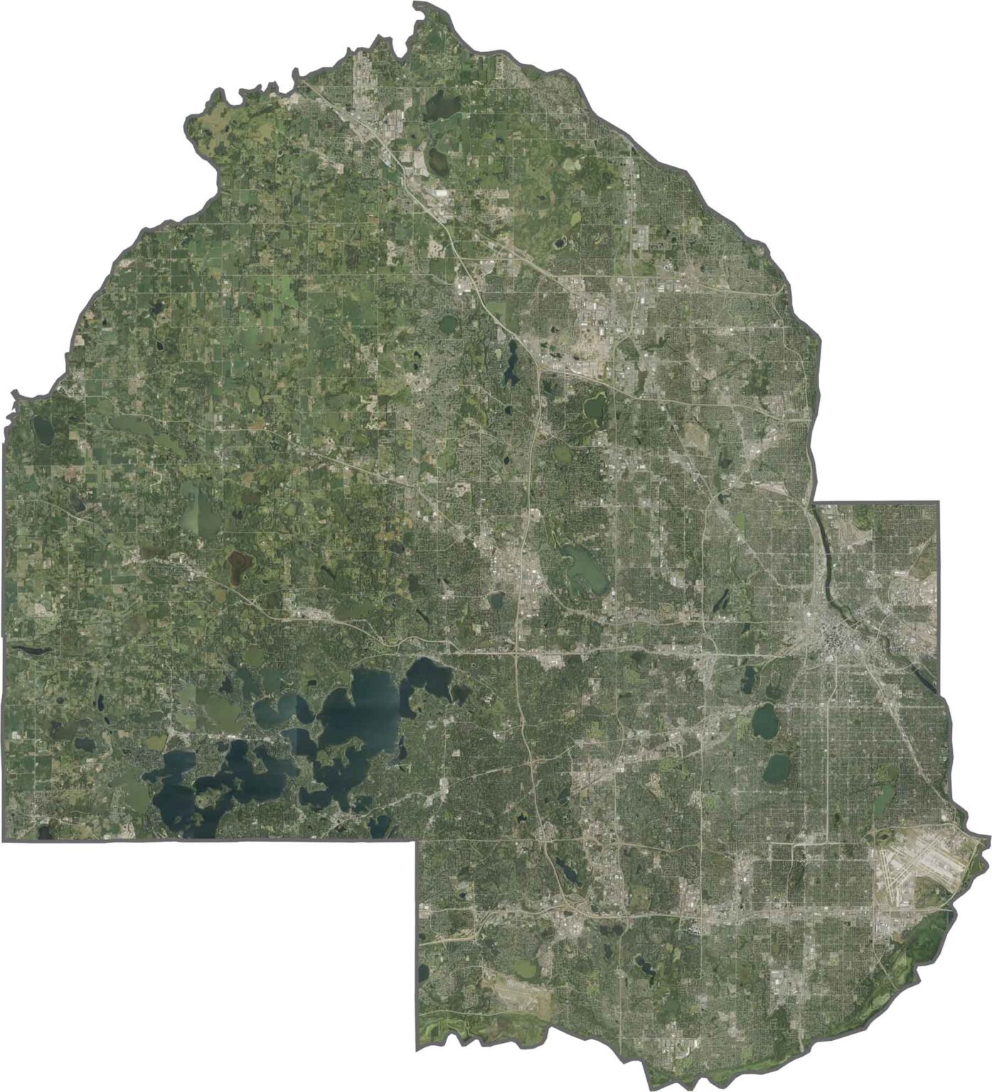 Hennepin County Map, Minnesota - US County Maps