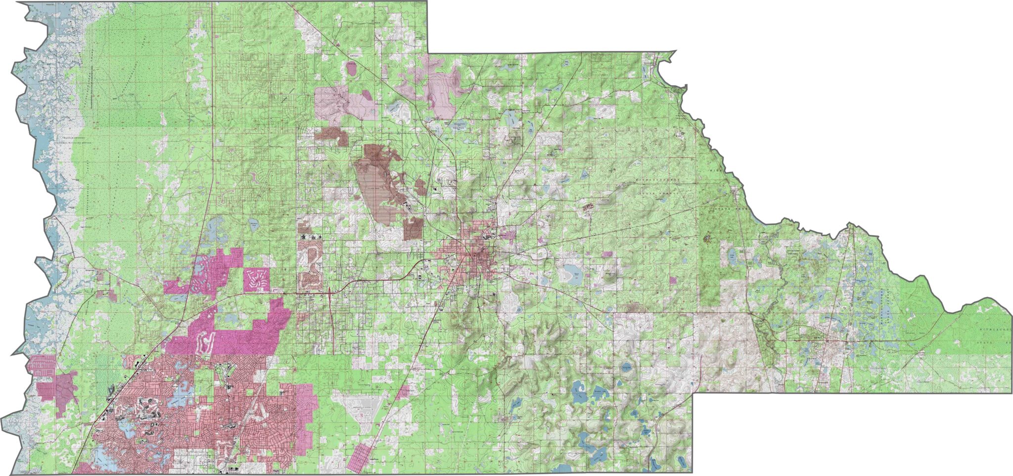 Hernando County Map, Florida - US County Maps