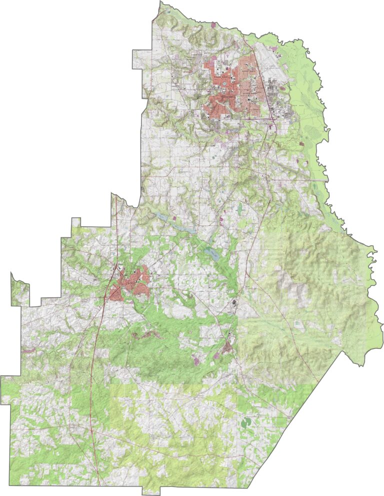 Houston County Map, Georgia - US County Maps