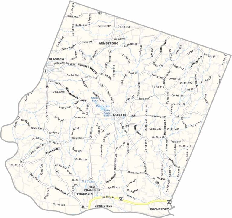 Howard County Map, Missouri - US County Maps