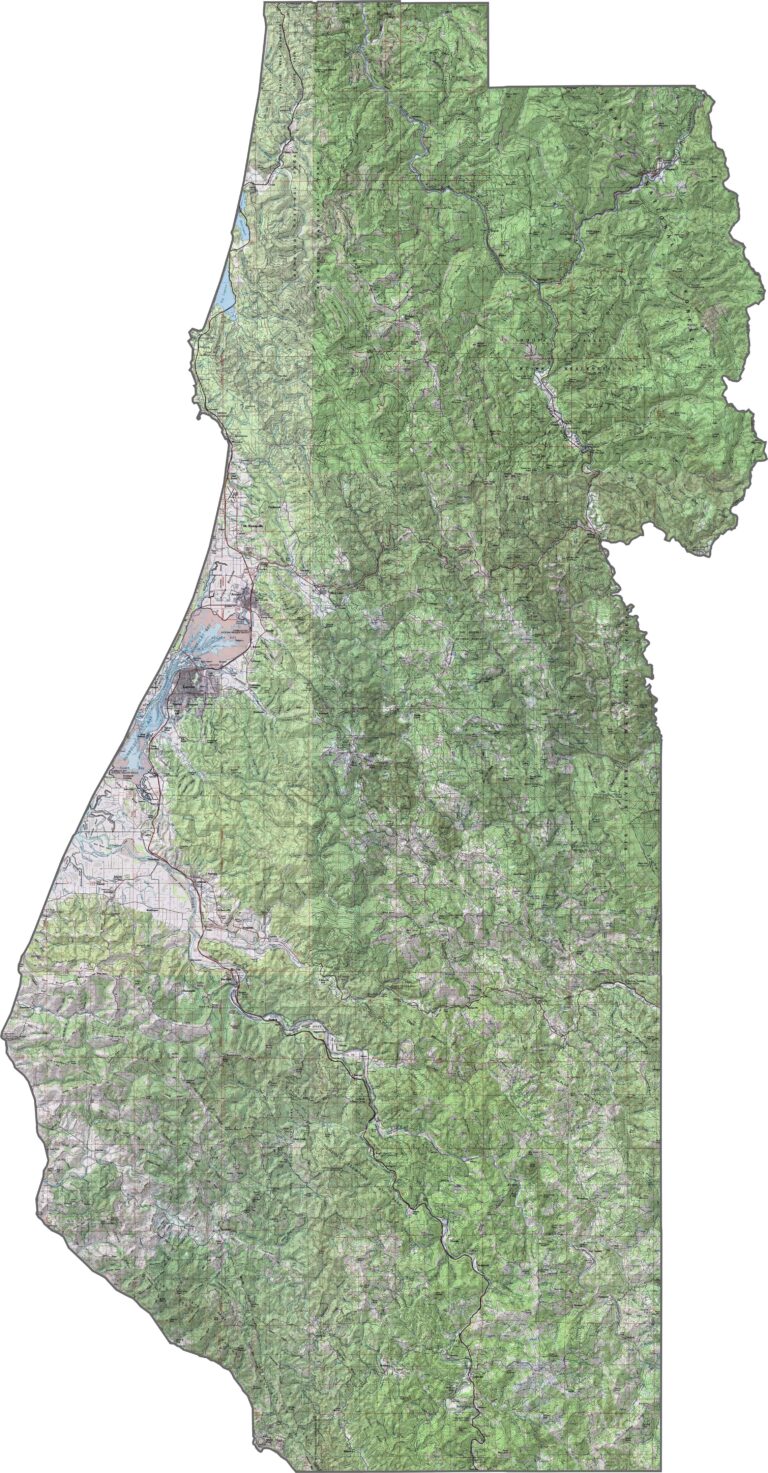 Humboldt County Map, California - US County Maps