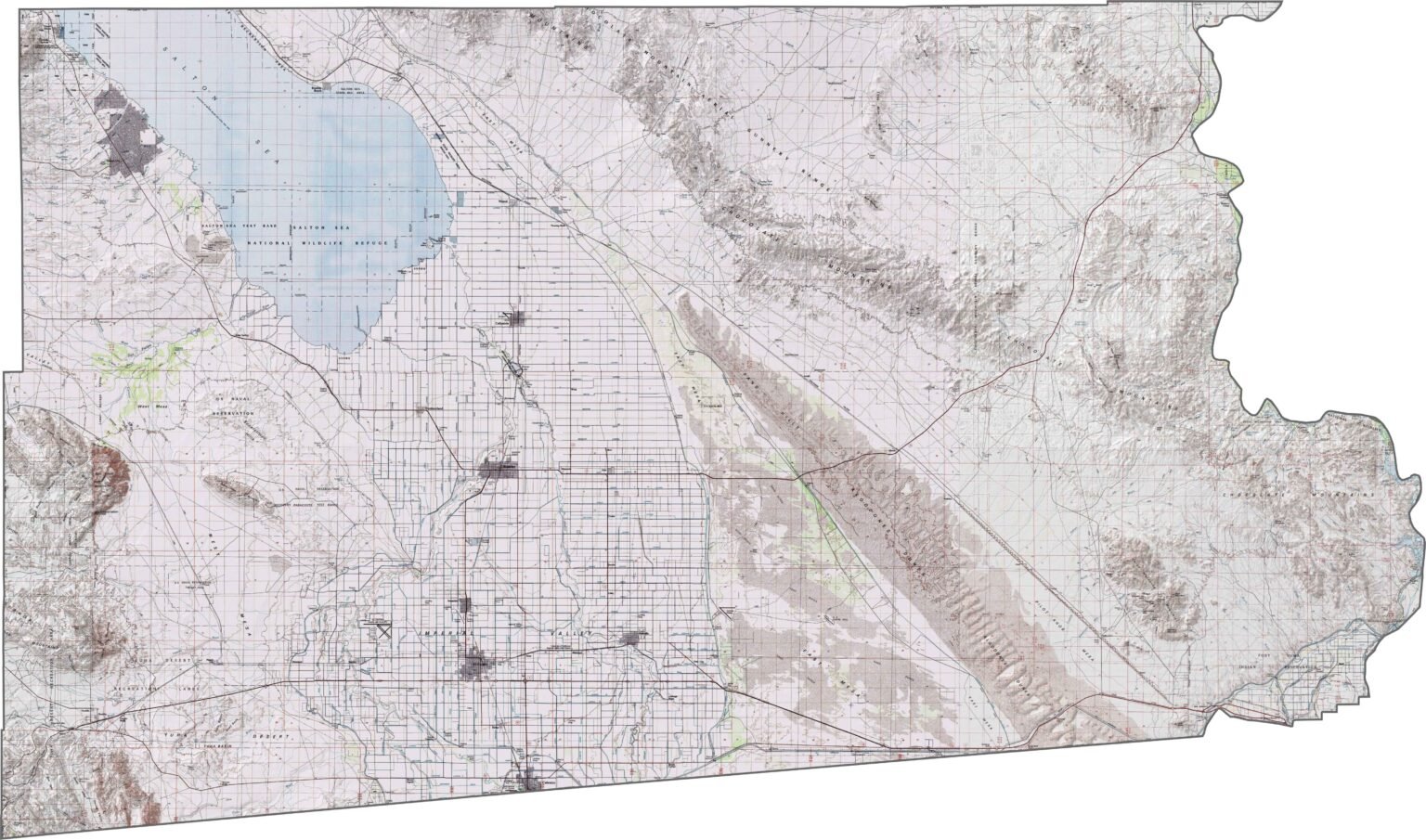 Imperial County Map, California - US County Maps