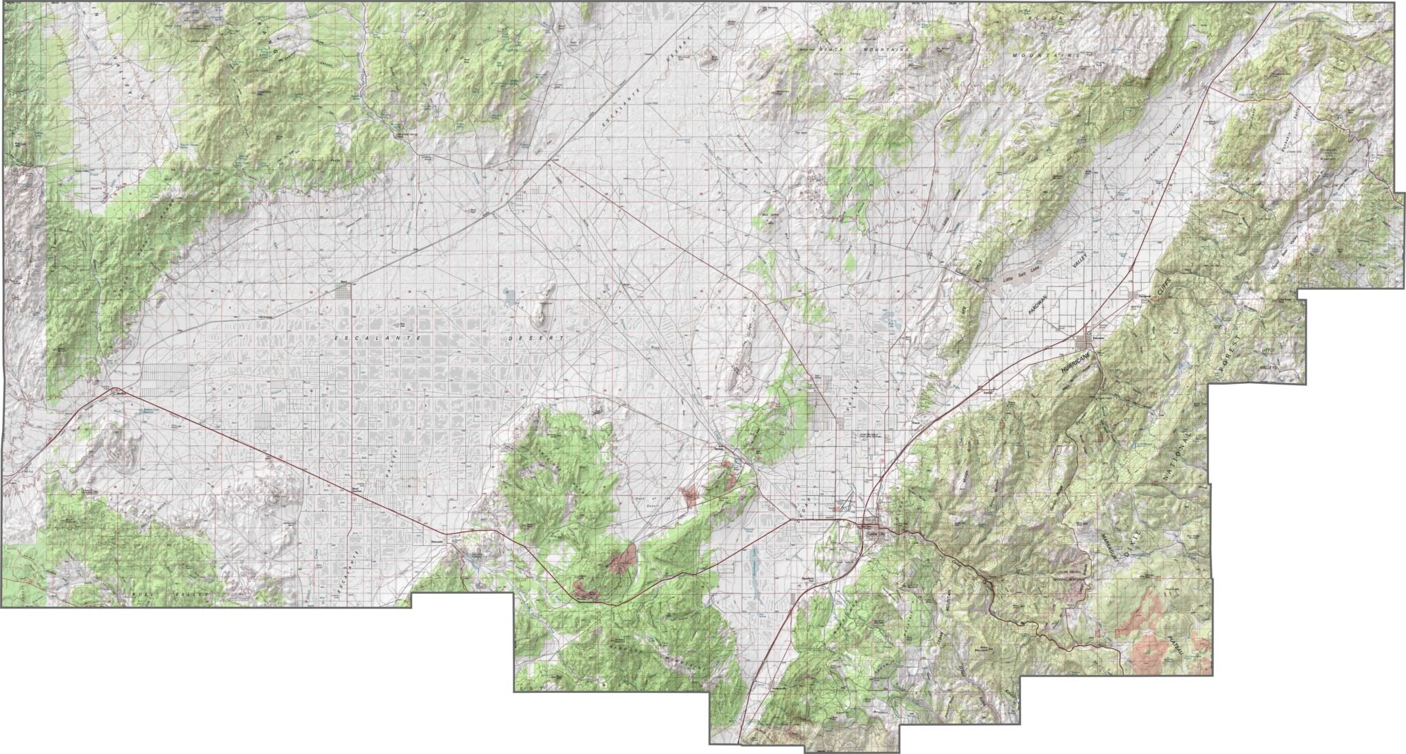 Iron County Map, Utah - US County Maps