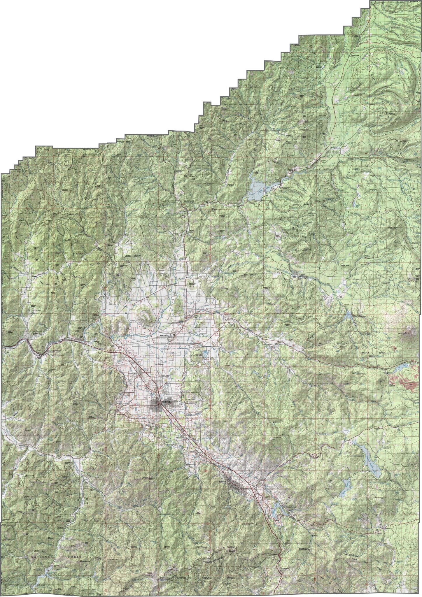 Jackson County Map, Oregon - US County Maps