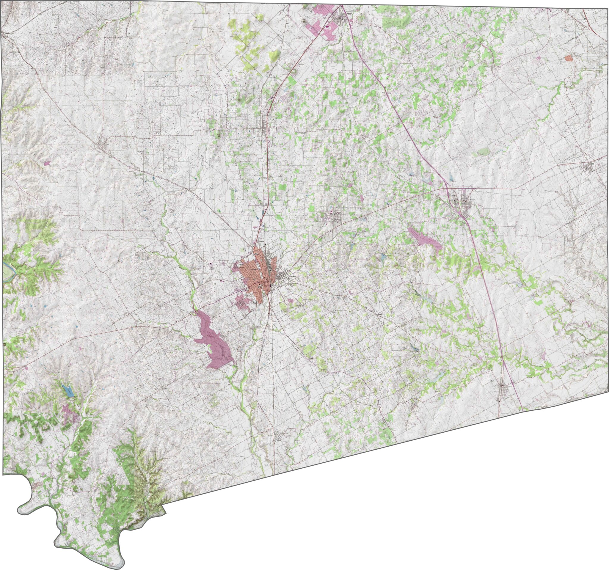 Johnson County Map, Texas - US County Maps