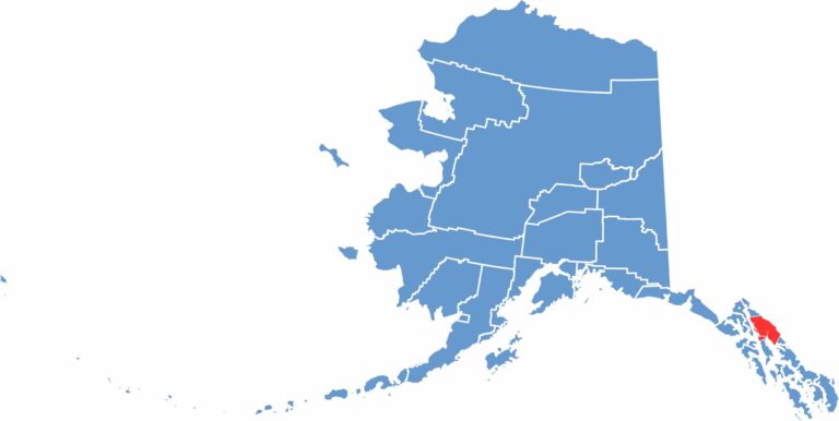 Juneau City and Borough Map, Alaska - US County Maps