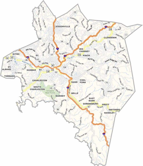 West Virginia County Map - US County Maps