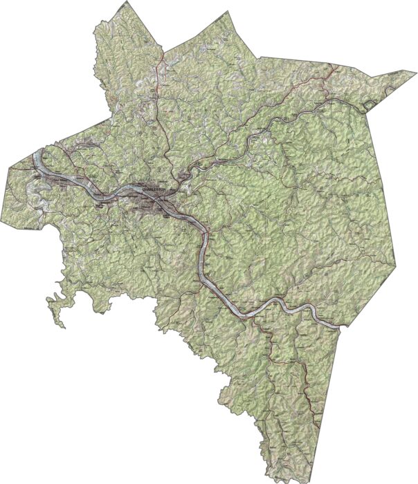 Kanawha County Map, West Virginia - US County Maps