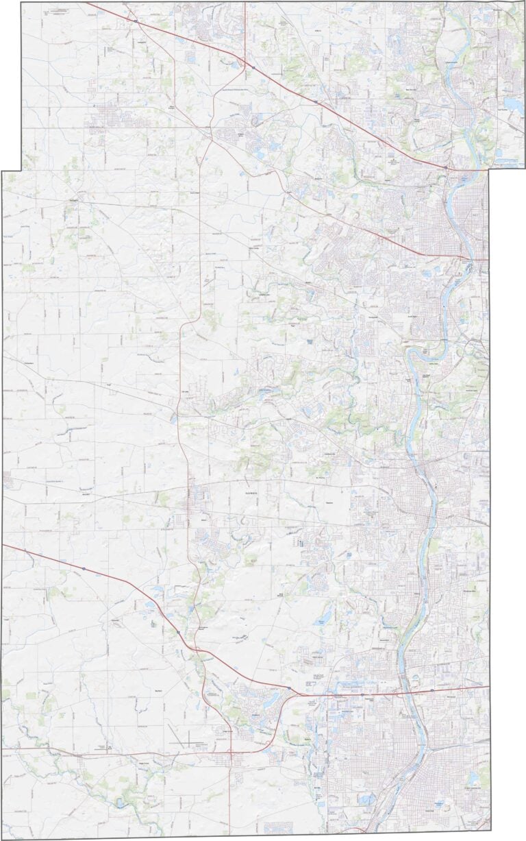 Kane County Map, Illinois - US County Maps