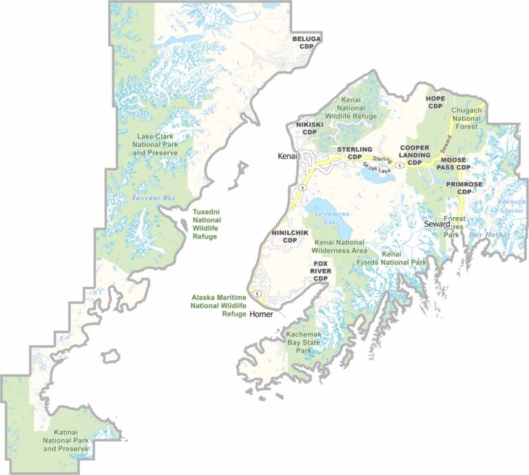 Alaska Borough Map - US County Maps