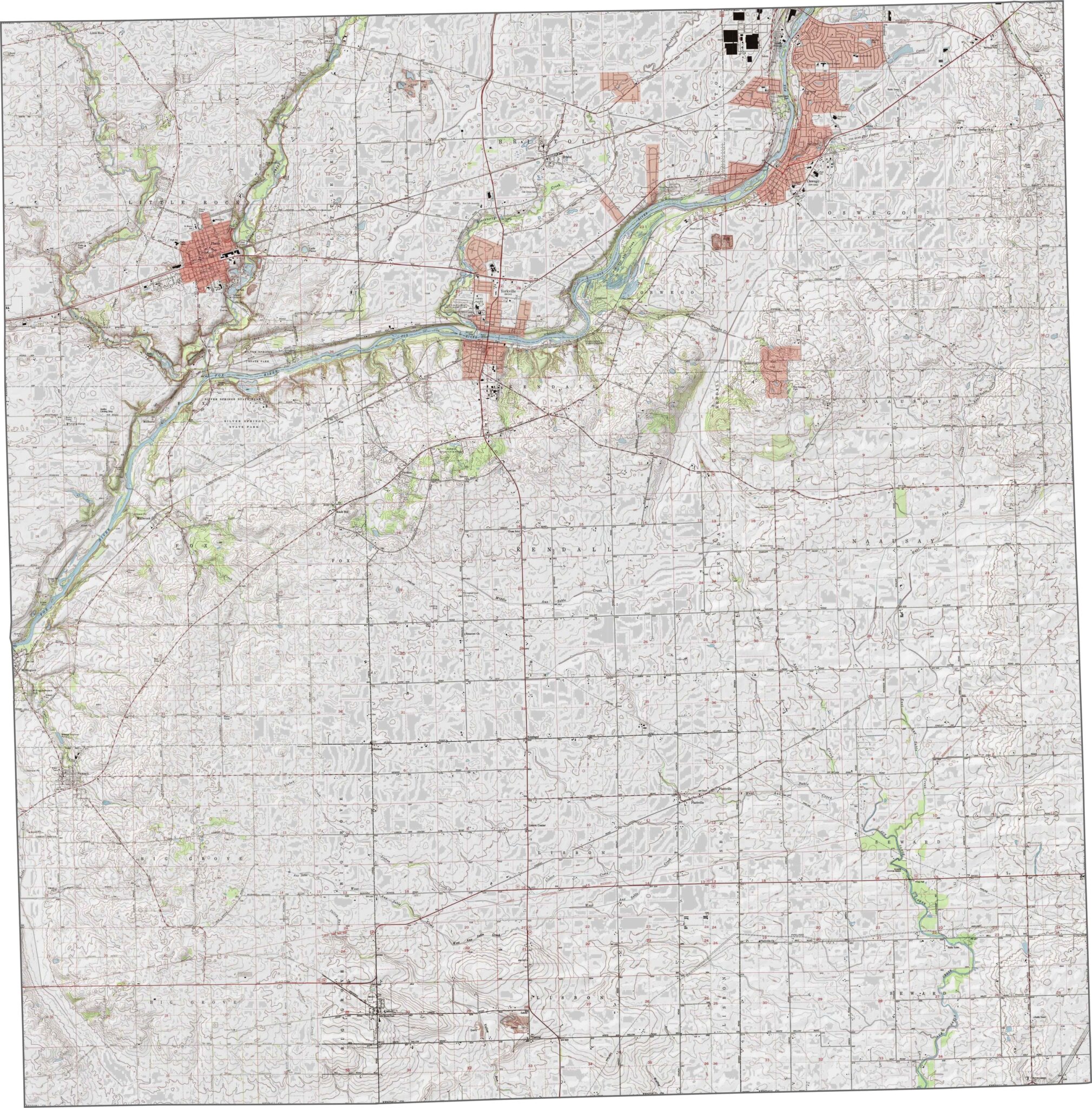 Kendall County Map, Illinois - US County Maps