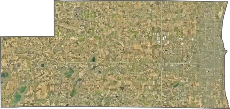 Kenosha County Map, Wisconsin - US County Maps