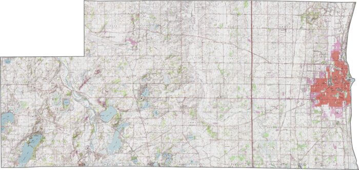 Kenosha County Map, Wisconsin - US County Maps