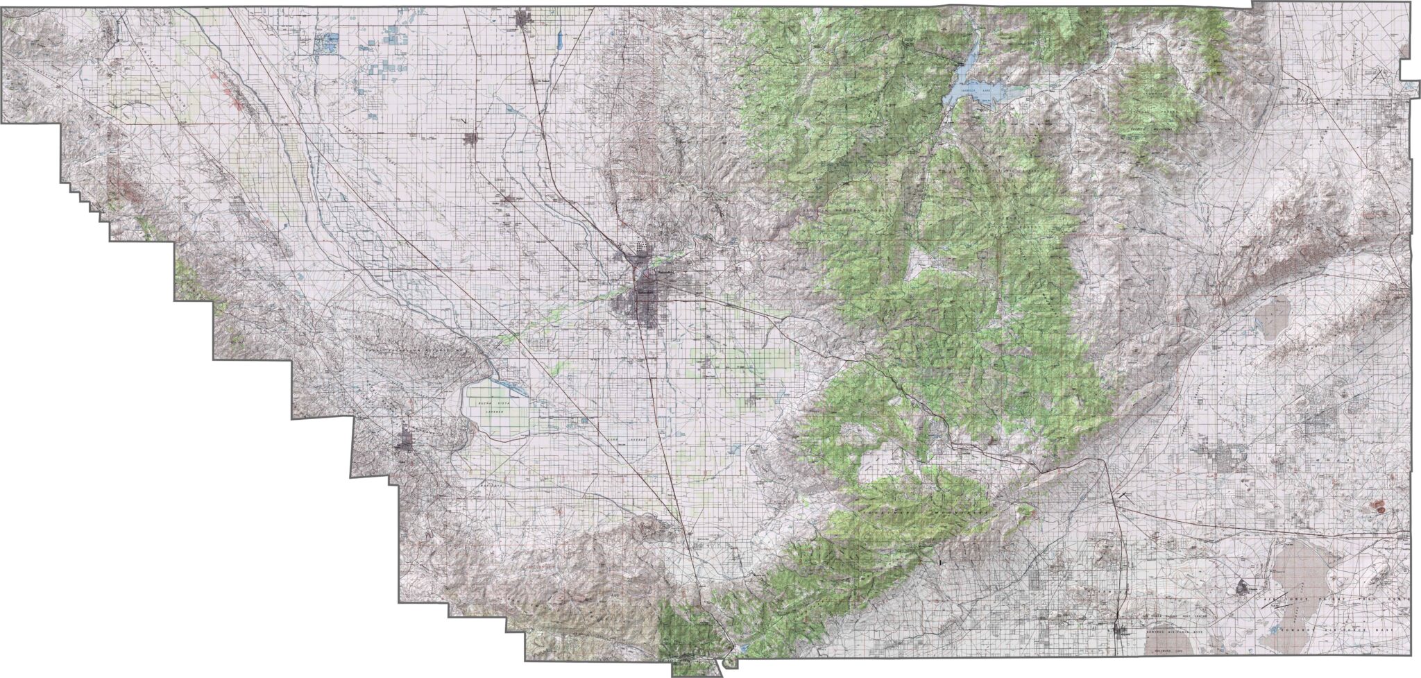 Kern County Map, California - US County Maps