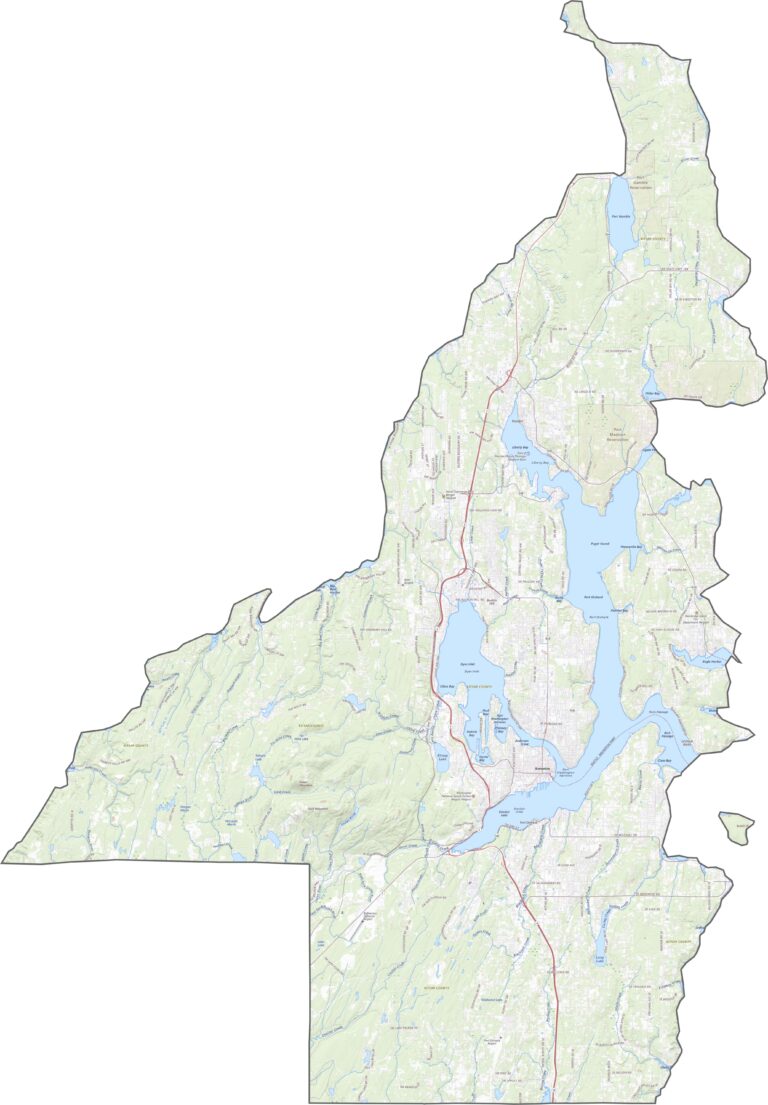 Kitsap County Map, Washington - US County Maps